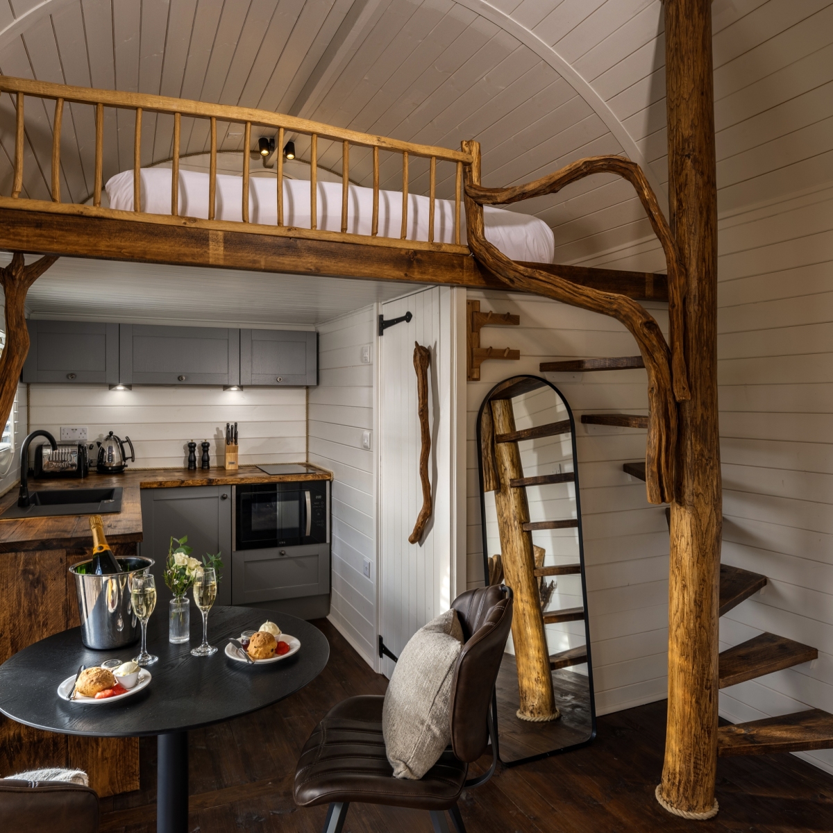 Mezzanine POD Glamping Pod St Ives Cornwall | Carbis Bay Estate